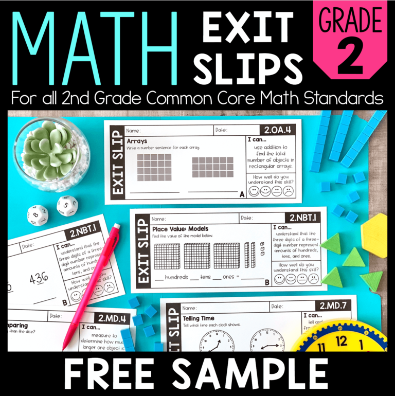 Using Math Exit Slips to Guide Instruction - Create Teach Share
