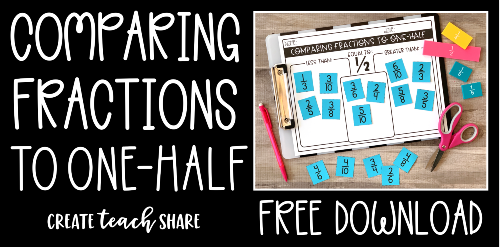 Comparing Fractions to One-Half - Create Teach Share
