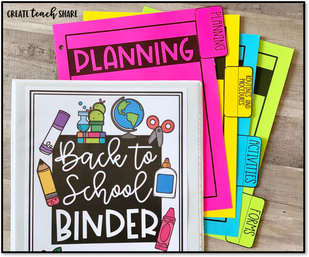 Creating a Back to School Binder - Create Teach Share