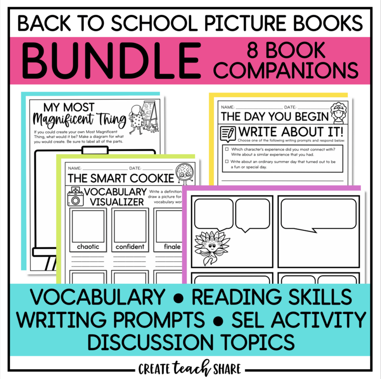 Picture Books & Activities for Back to School - Create Teach Share