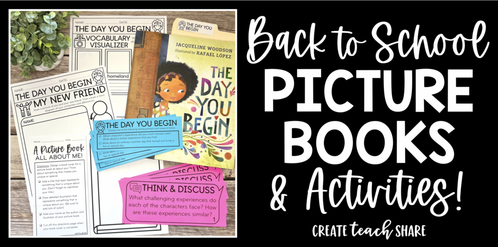 Picture Books & Activities for Back to School - Create Teach Share